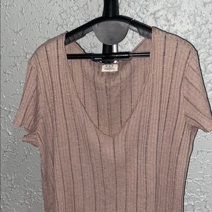 Project Social T | Tops | Pst Vneck Short Sleeve Textured Tshirt | Poshmark